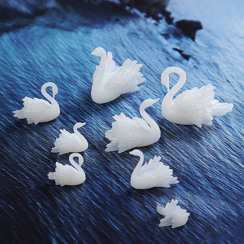 3D Mini Swan Model DIY Resin Swan Model for Silicone Mold - Etsy
