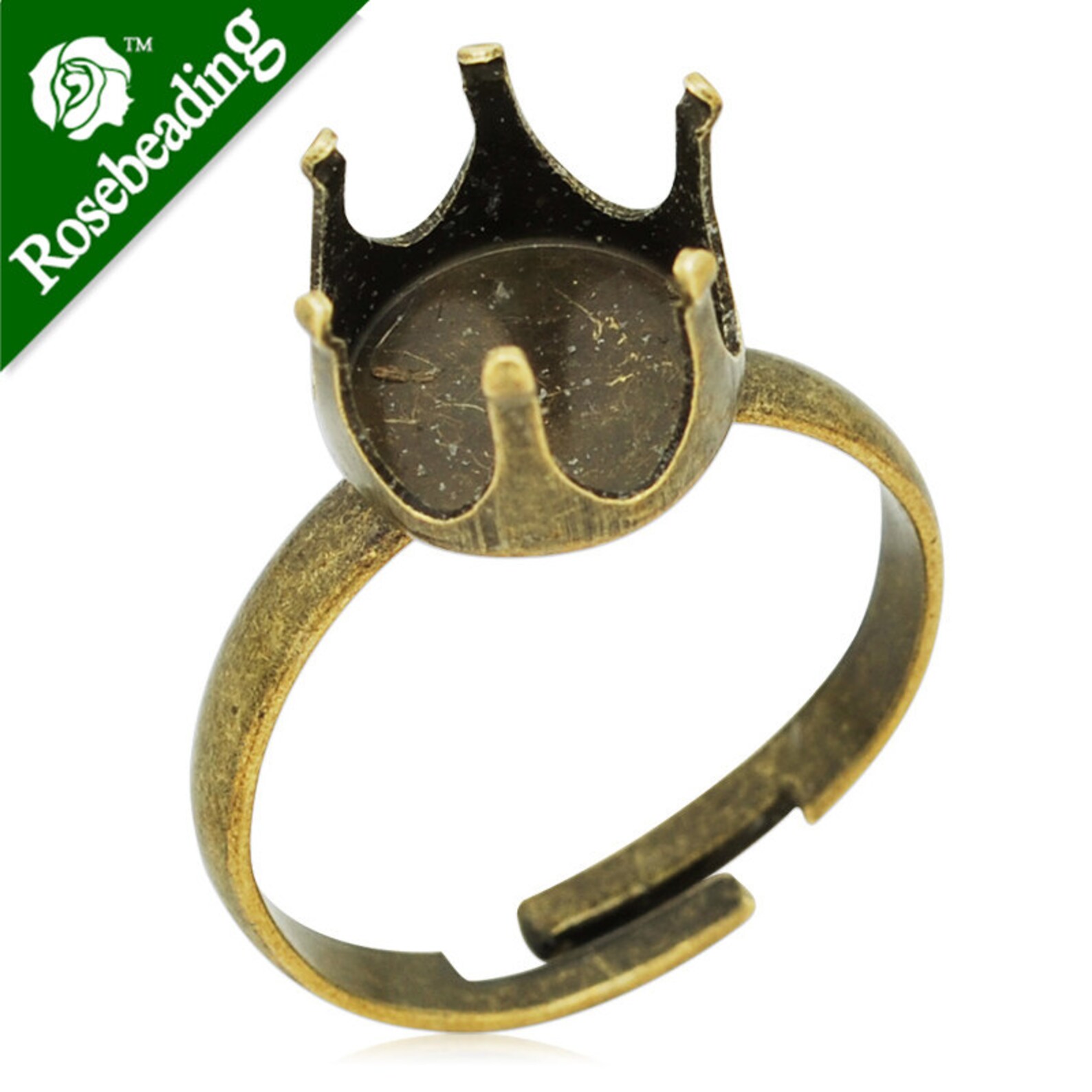 20PCS 10mm Round Crown Claw Setting Ring Blank Adjustable - Etsy