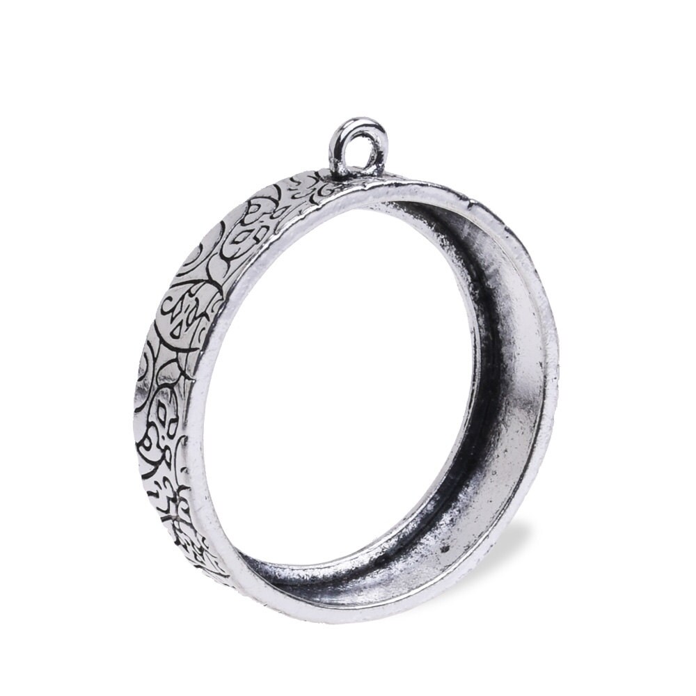 10 Round Resin Bezel Open Back Blankflourish Open Bezel 30mm | Etsy