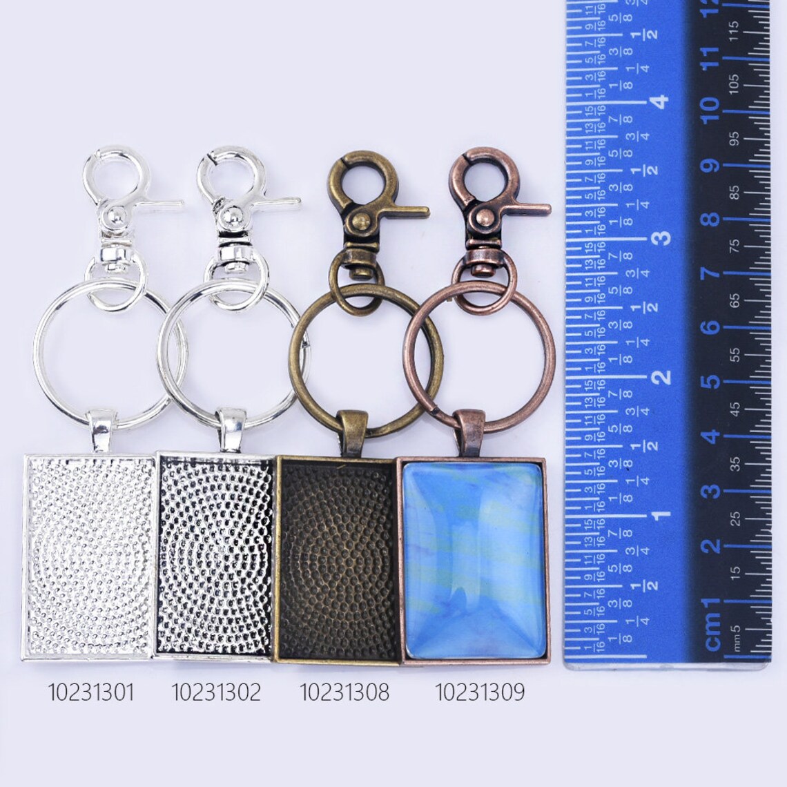 2535mm Zinc Alloy DIY Key Chain Kits Bezel Pendant Trays - Etsy