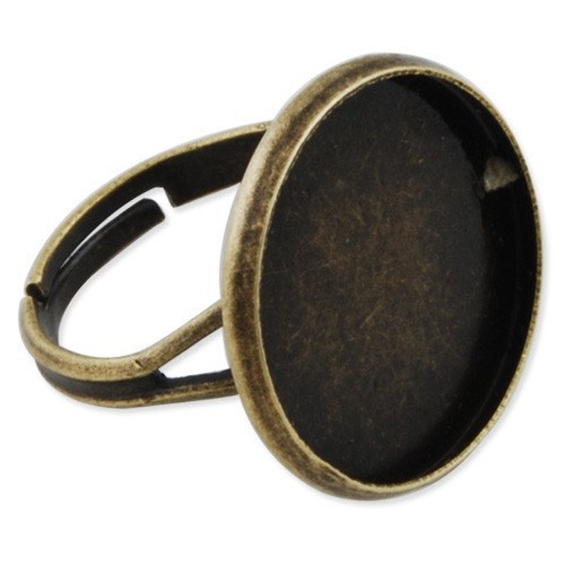 50PCS Round Adjustable Shallow Bottom Ring Base Settingfit - Etsy