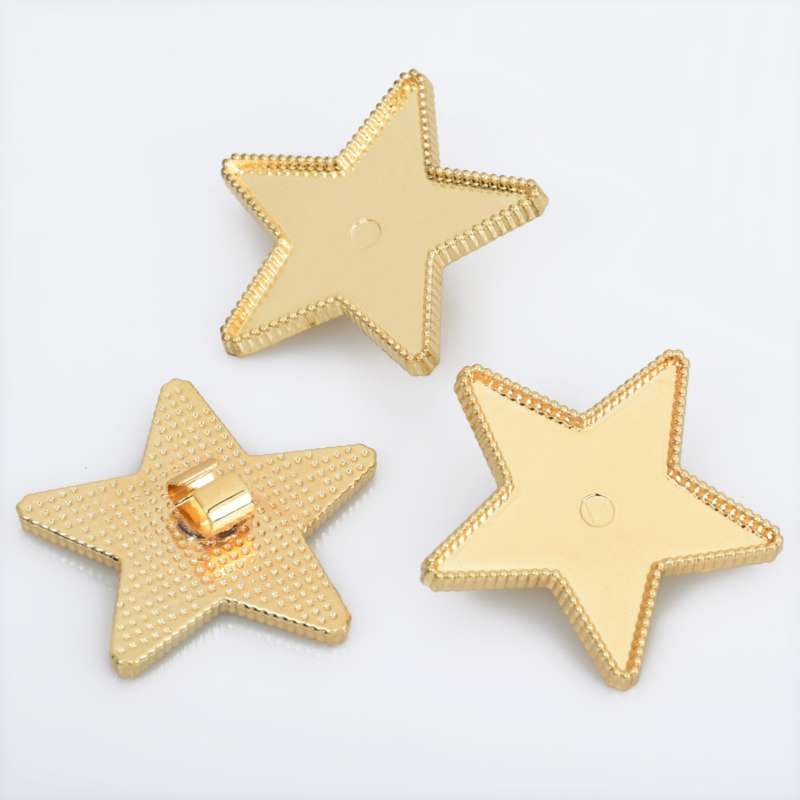 Golden Plated Hair Buckle With Bezel Fit Rubber Band or Hair - Etsy