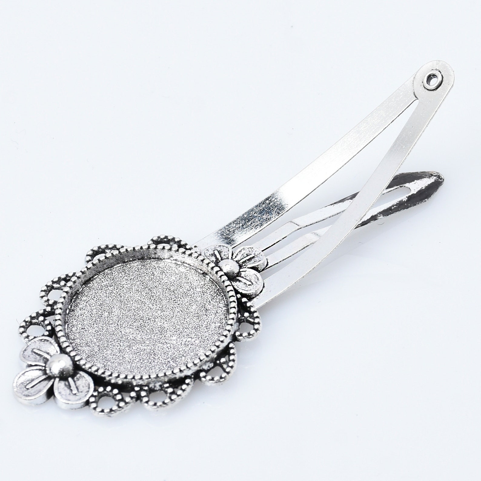 30*60mm Hair Clips Hairpin Base Setting Alloy Bobby Pin Fit 20mm Round ...