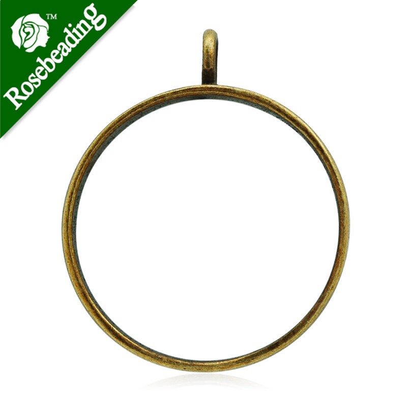 10PCS 32mm Round Open Back Bezel Pendant Open Back for Resin | Etsy
