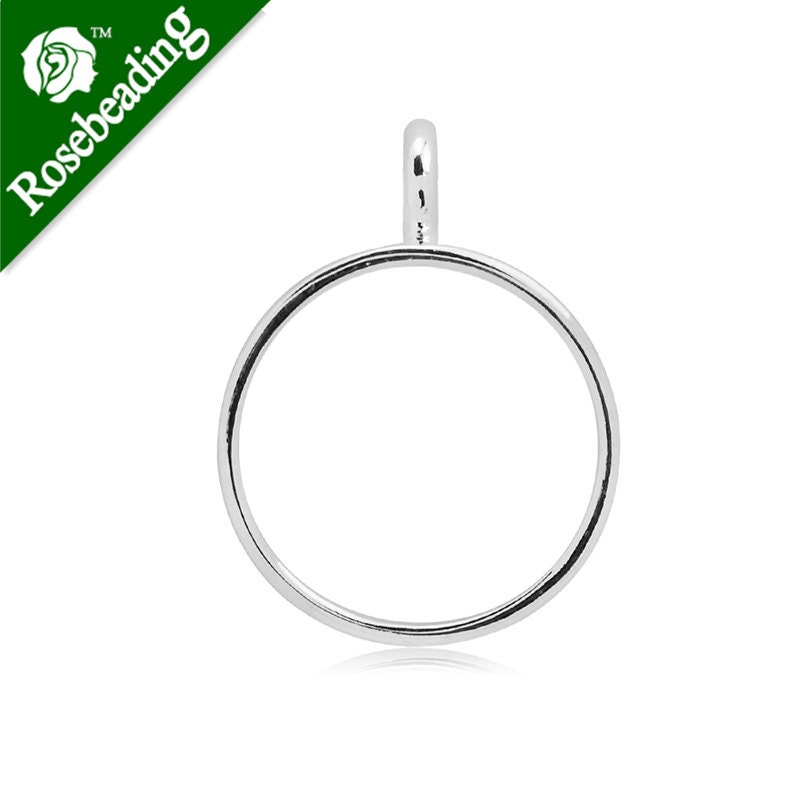 10PCS 20mm Round Open Back Bezel Pendant, Open Back for Resin, Polymer, Etc. Open Back Frame ...