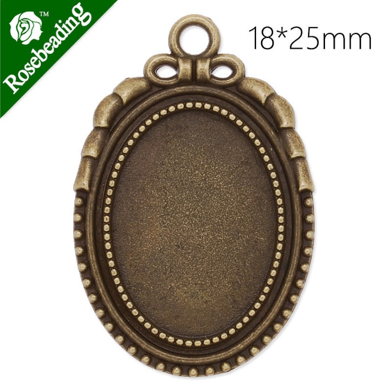 20PCS Zinc Alloy Cameo Cabochon Base Setting Pendantsfit | Etsy