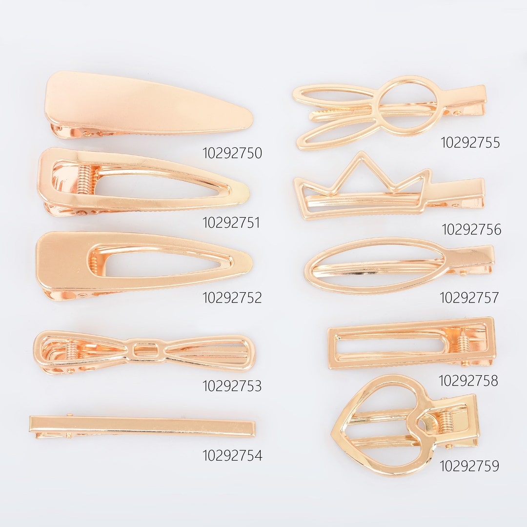 Metal Hollow Hair Clip INS Popular Hairpin Barrettes Duckbill Clip ...