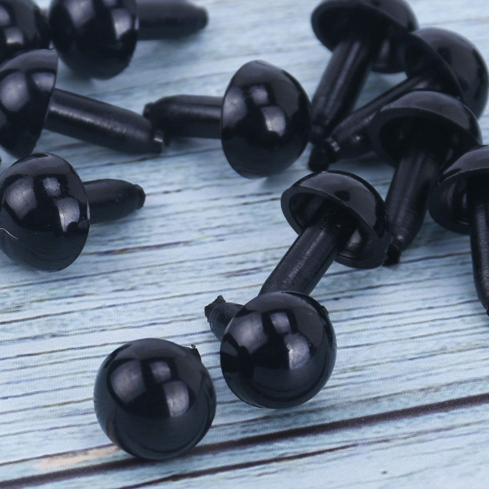 4.5/7.5/9/10.5/15mm Black Animal Eyes Round Eyes Plastic Eyes | Etsy