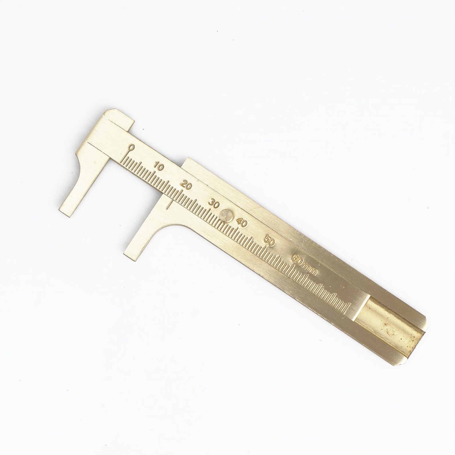 80mm Mini Brass Vernier Sliding Gauge Vernier Caliper Micrometer Gauge ...