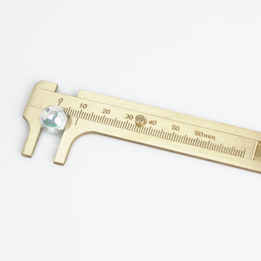 80mm Mini Brass Vernier Sliding Gauge Vernier Caliper Micrometer Gauge ...