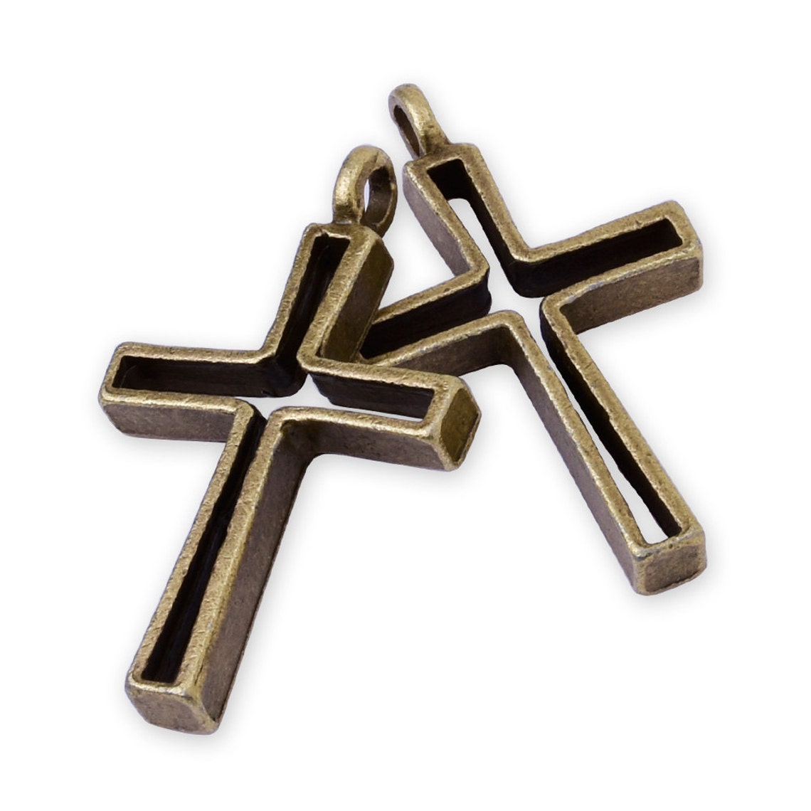 10 Metal Cross Frame 33234mm Open Back Pendant Zinc Alloy - Etsy