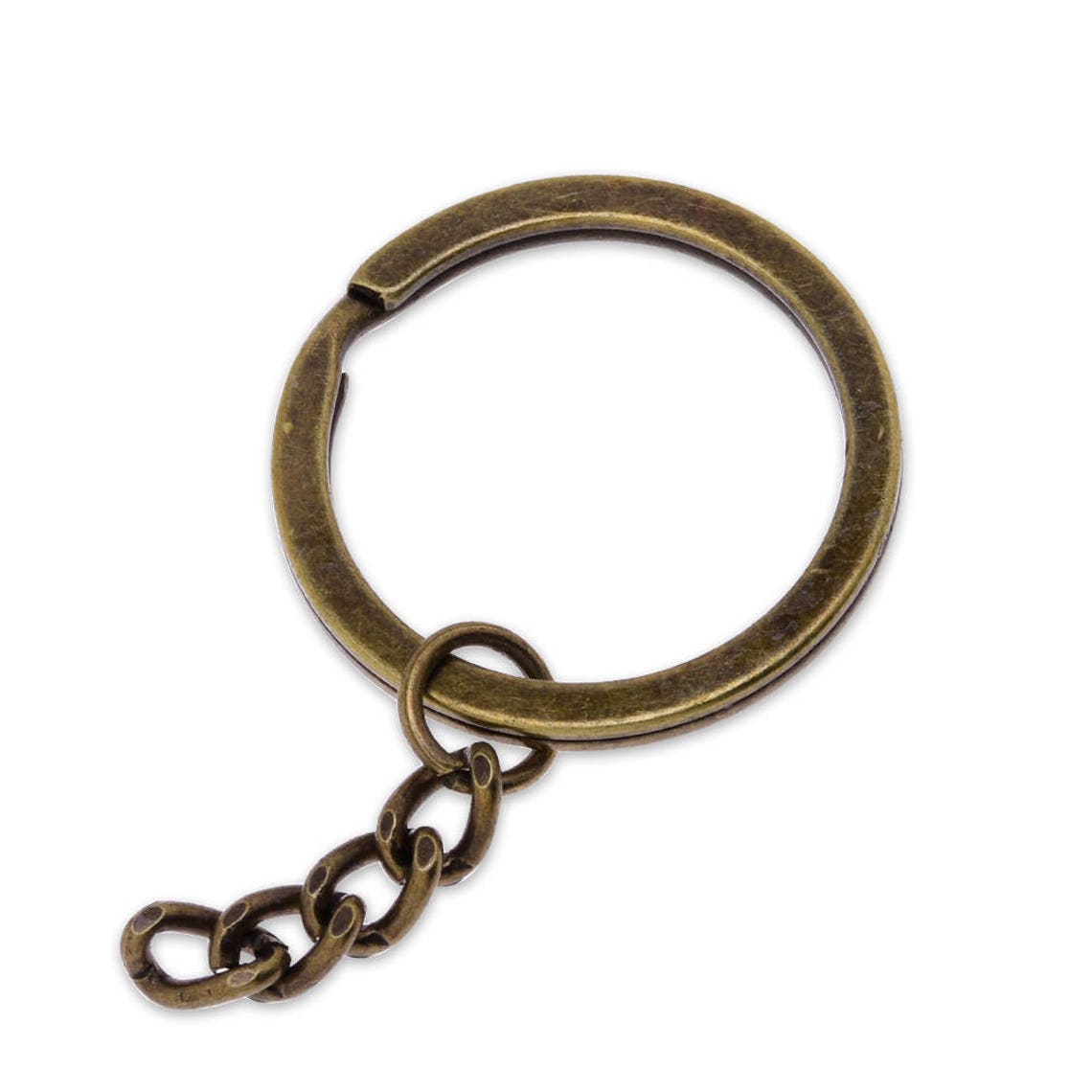 20mm Iron Flat Keychain Rings With Extension Chain Ring - Etsy