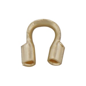 200PCS 14k Gold Filled U Shape Cable Thimble- up to 0.5mm Thread ...