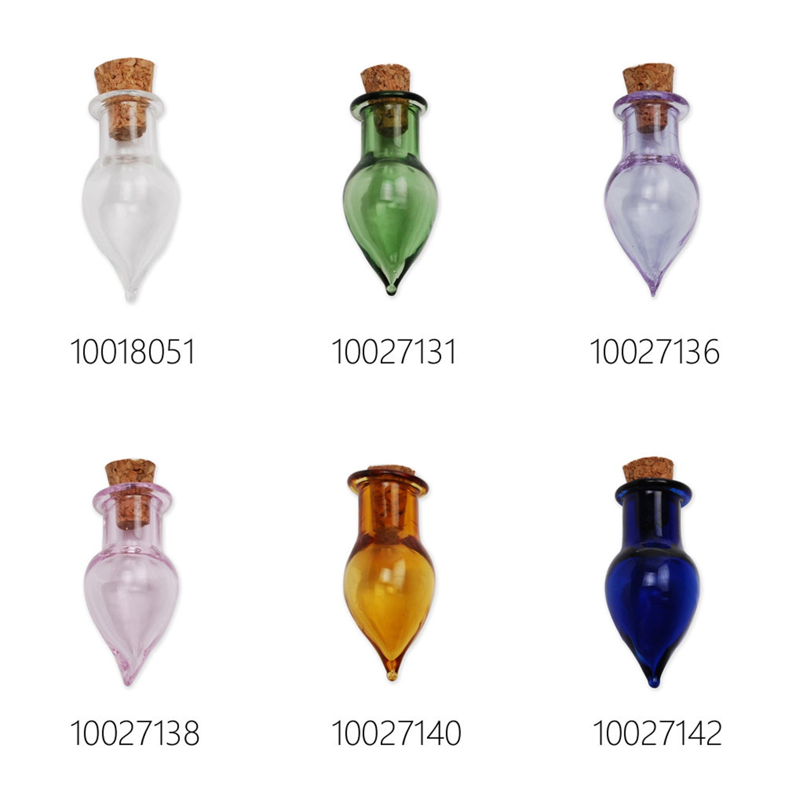 10PCS Colorful Tiny Glass Bottles Small Glass Bottles Empty | Etsy