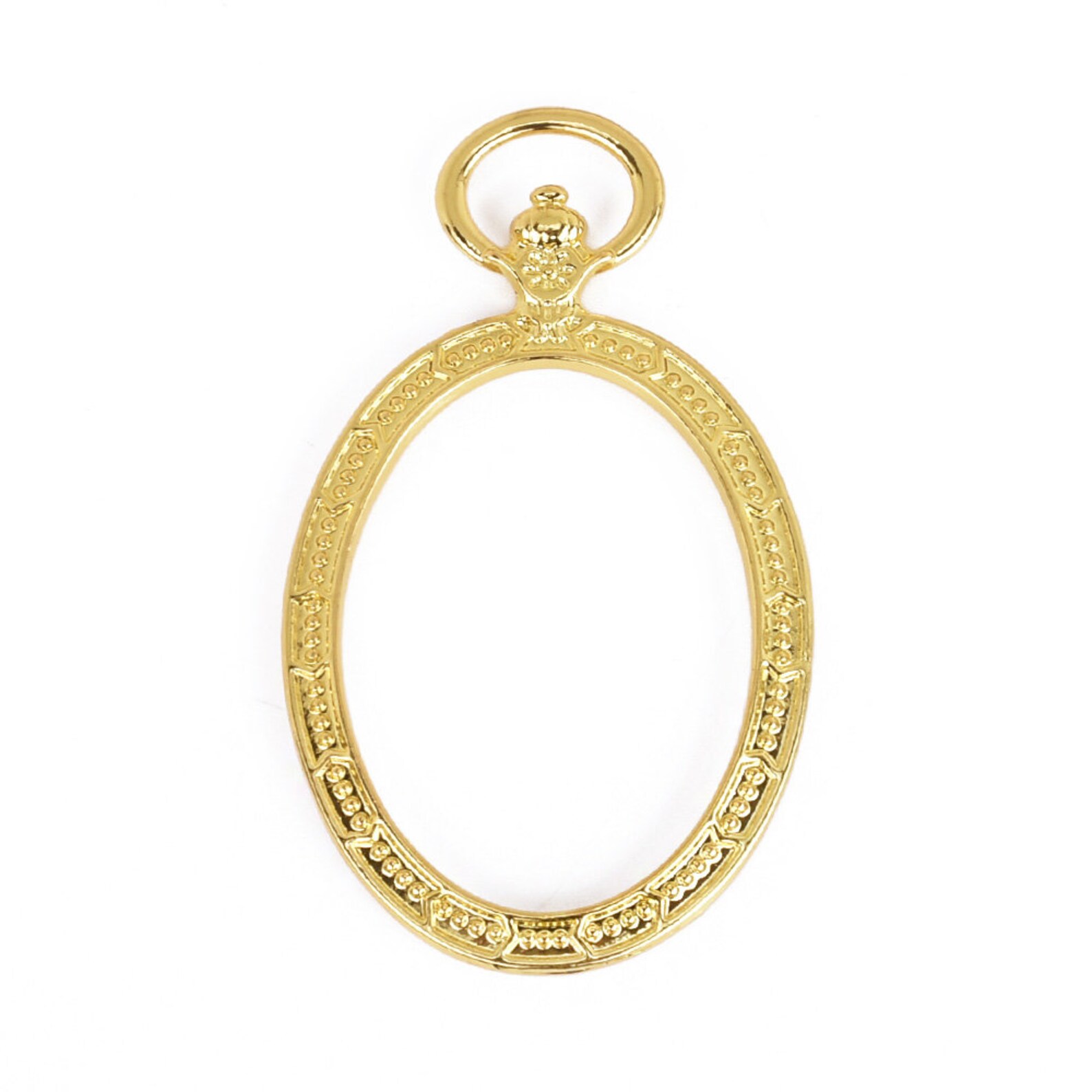 53*31*3mm Oval Open Back Pendant Resin Setting Blanks Open Frame ...