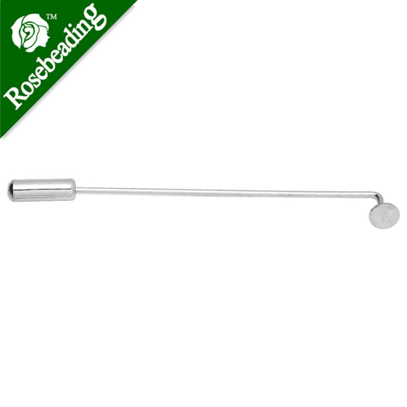 20PCS Safety Pin With 6MM Round Pad Brooch Pin Length 57MM - Etsy