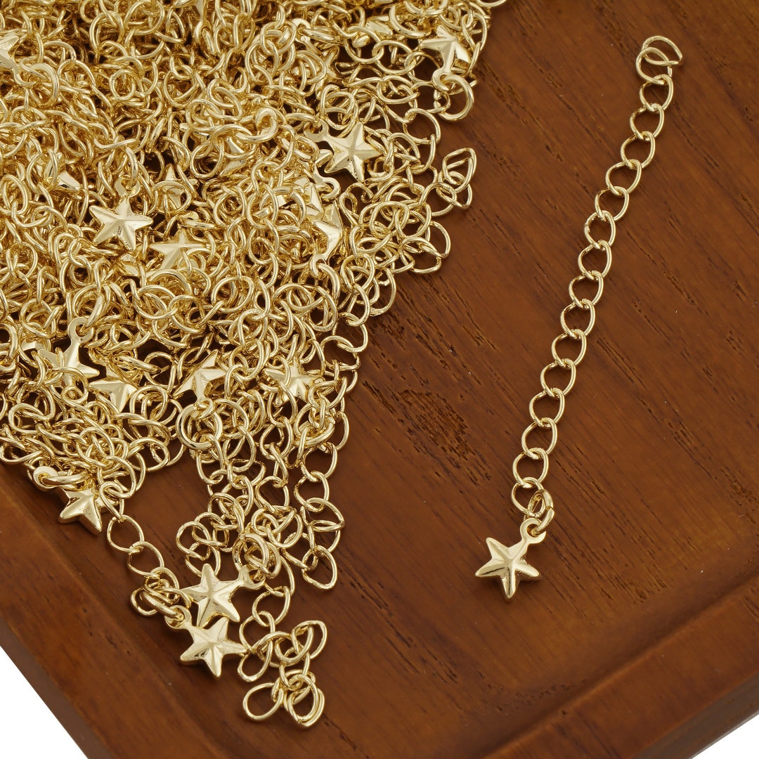 14k Gold Filled 50MM Extender Chain for Jewelry Making, Adjustable for ...