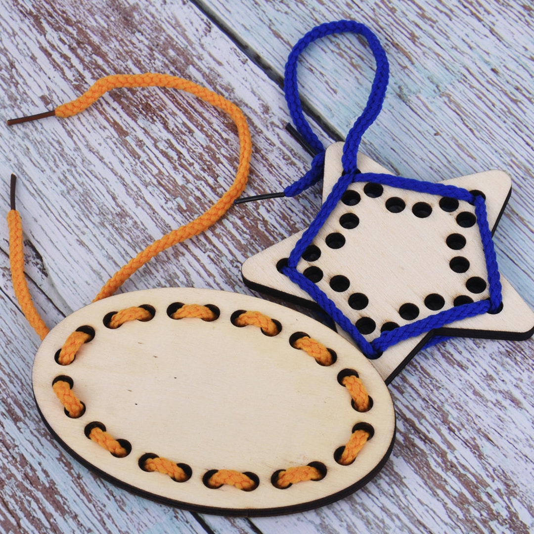 Wood Lacing Toy Learning Sewing Toys Children's Educational Toys ...
