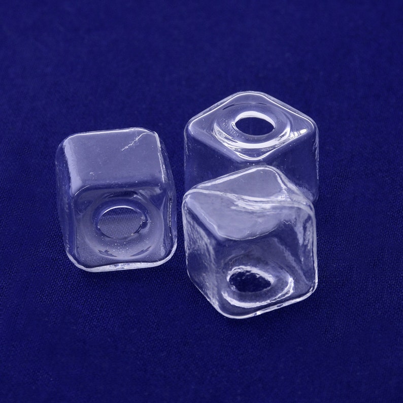 10pcs Square Shape White Clear Glass for Jewelry Pendant - Etsy