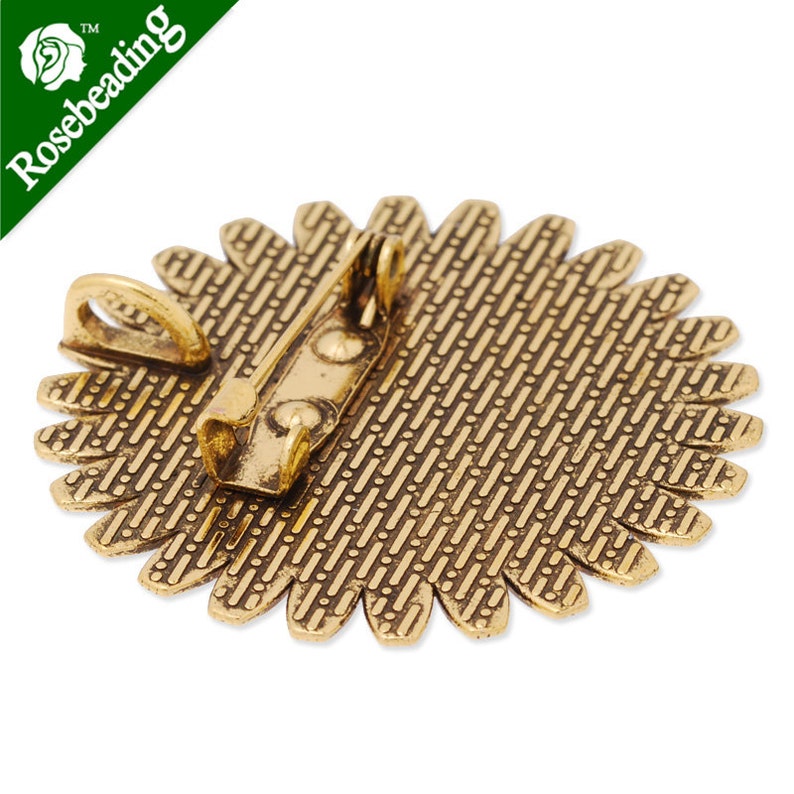 10pcs Cameo Brooch Base With 25mm Bezel Fit 25mm Round - Etsy