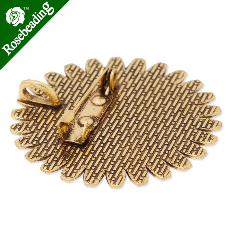 10pcs Cameo Brooch Base With 25mm Bezel Fit 25mm Round - Etsy