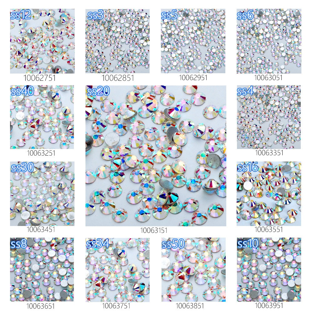 Clear AB Crystal Rhinestones Non Hot Fix Crystal Craft for - Etsy