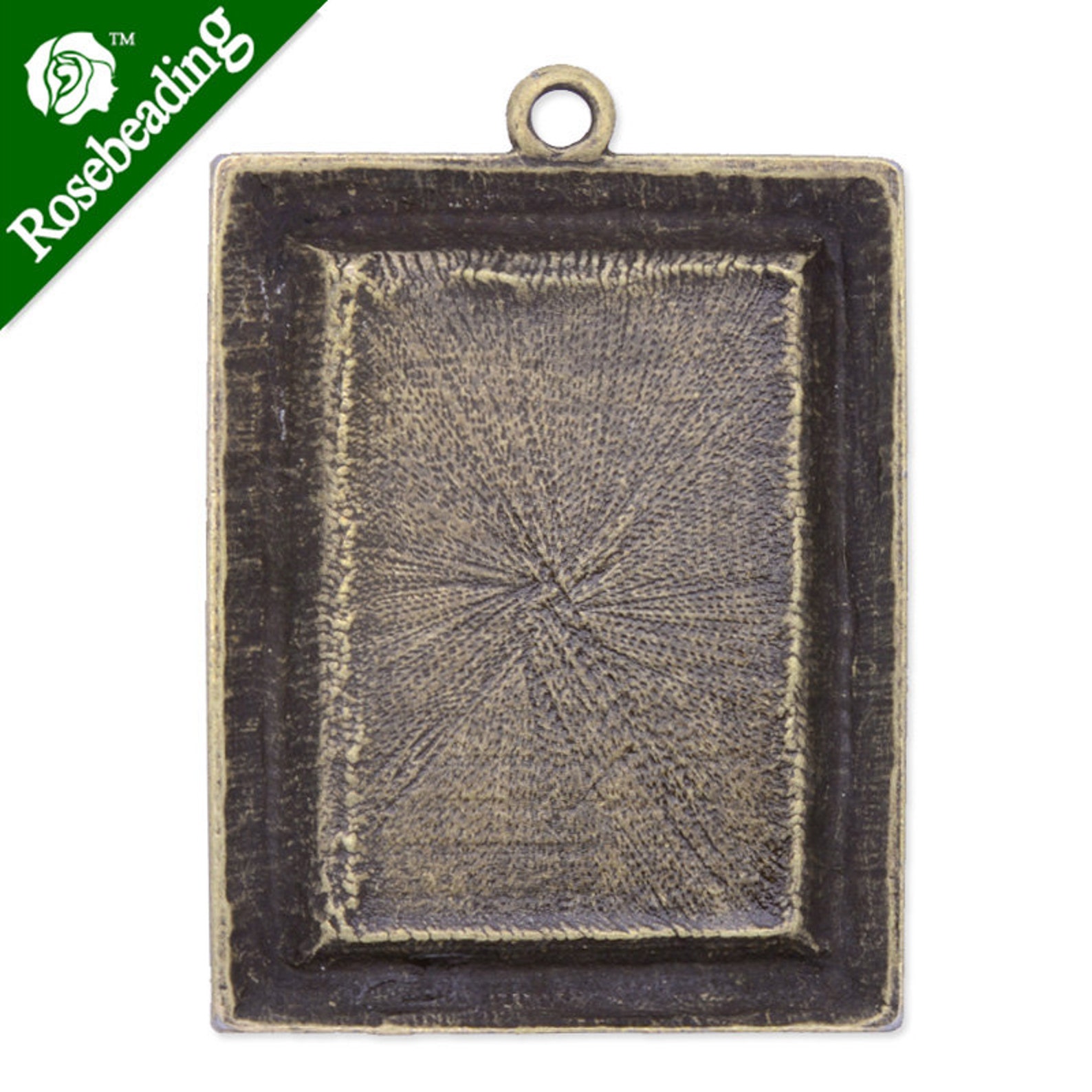 20PCS Rectangle Cameo Cabochon Base Setting Pendants, Fit 25x35mm ...