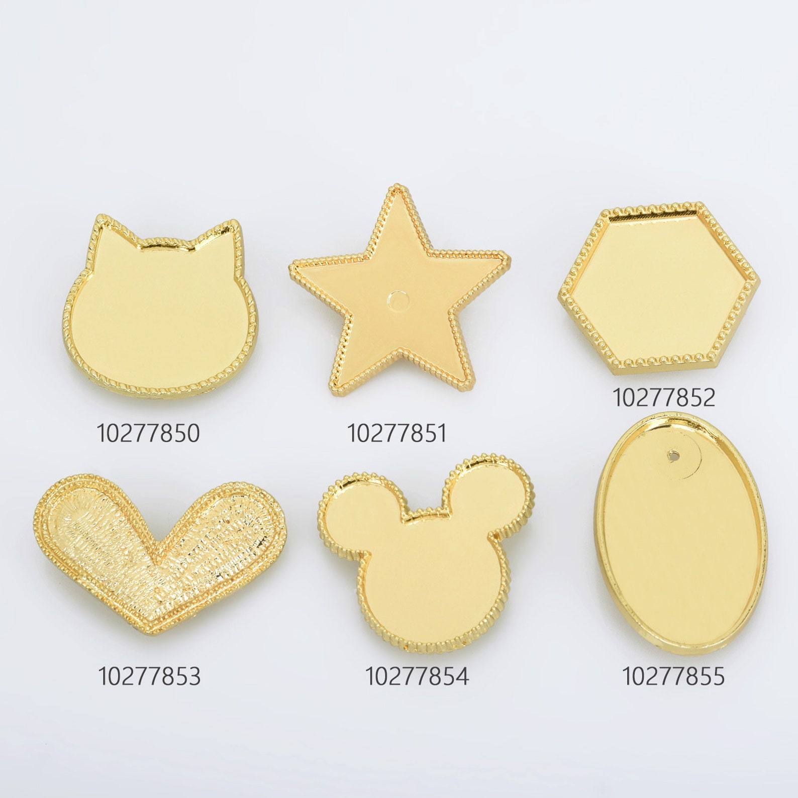 Golden Plated Hair Buckle With Bezel Fit Rubber Band or Hair - Etsy