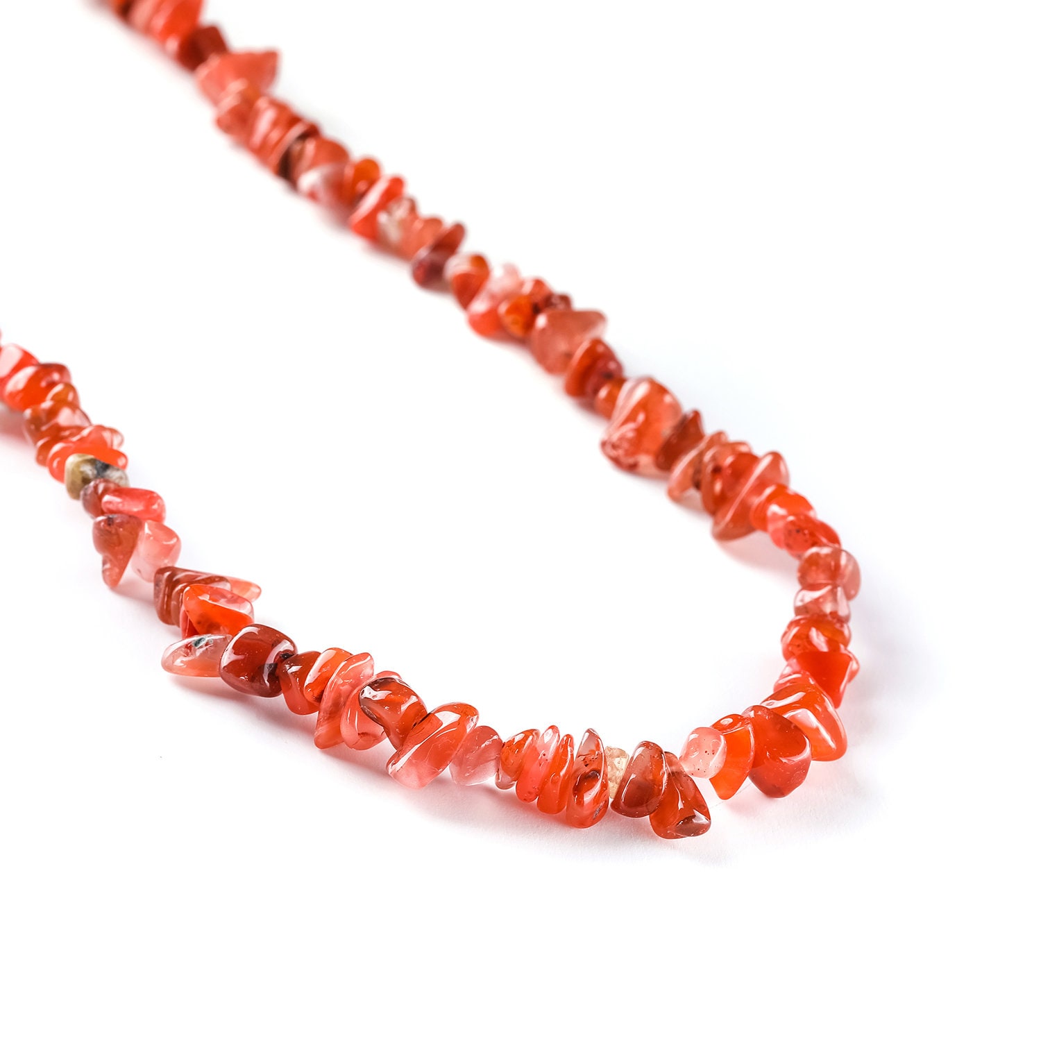 15 Full Strand Natural Gemstone Chip Beads Garnet Beads | Etsy