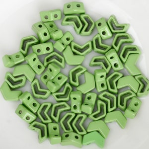 8*4*4mm Enamel Tile Beads, Chevron Arrow 2-hole Beads for Bracelets ...
