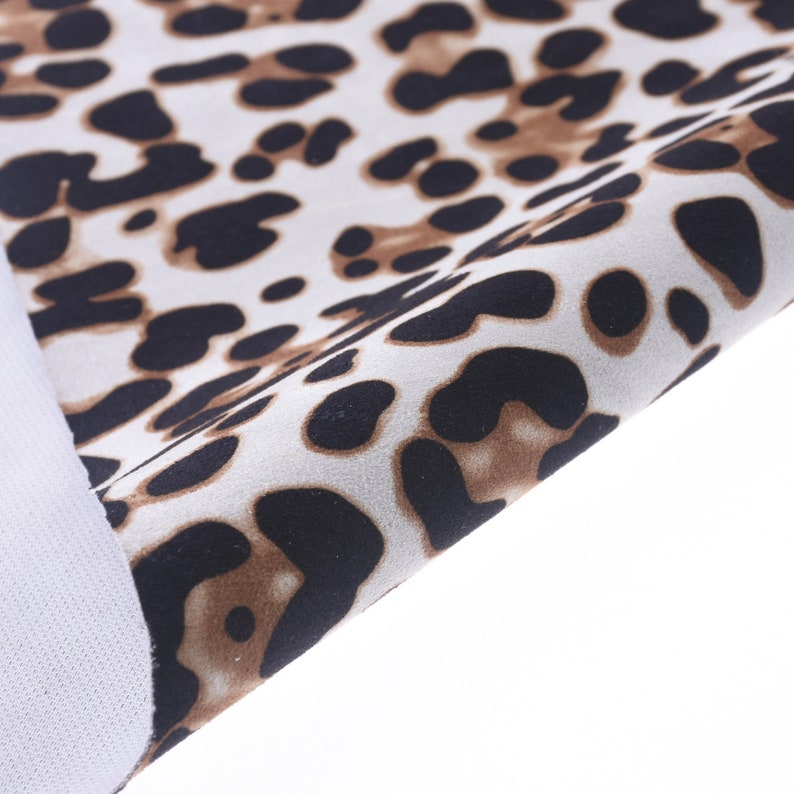 812 Suede Leopard Print Sheets Leather Print Sheets - Etsy