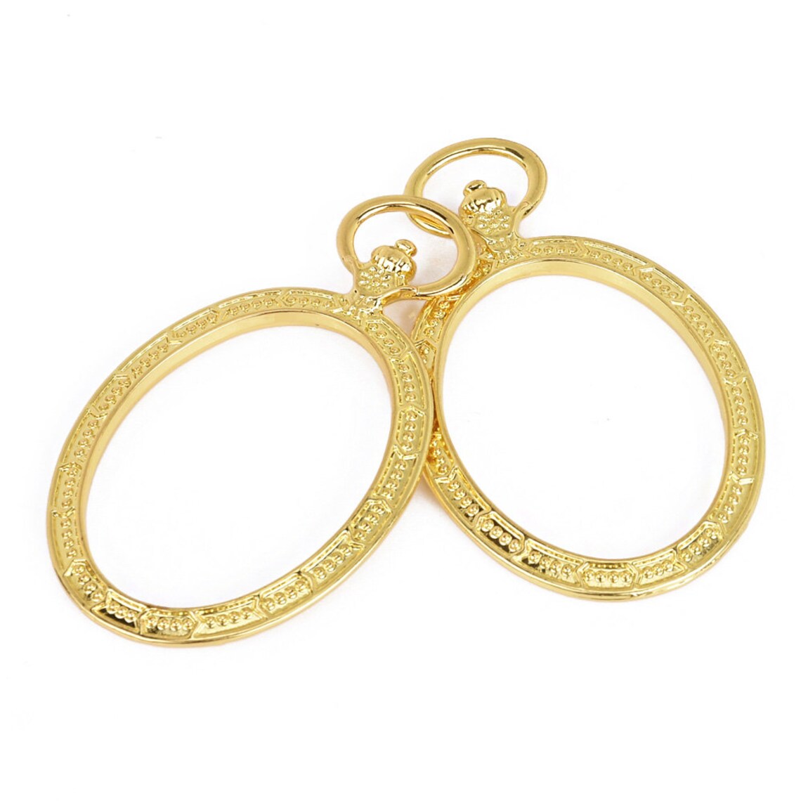 53*31*3mm Oval Open Back Pendant Resin Setting Blanks Open Frame Pendant Frame Setting 10pcs ...
