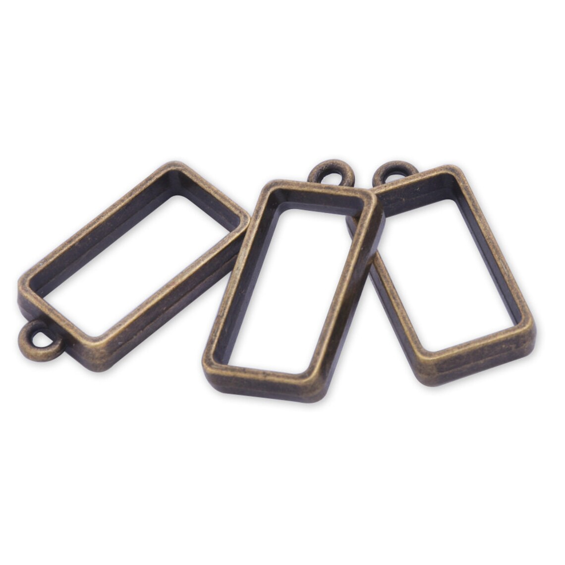 10 Metal Rectangular Frame 20114mm Open Back Pendant Resin - Etsy
