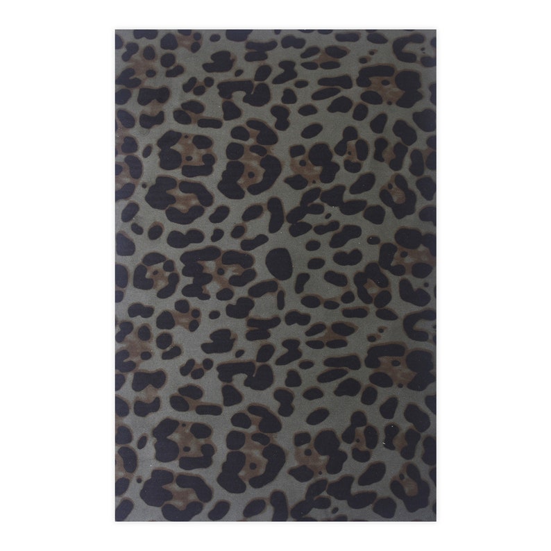 812 Suede Leopard Print Sheets Leather Print Sheets | Etsy