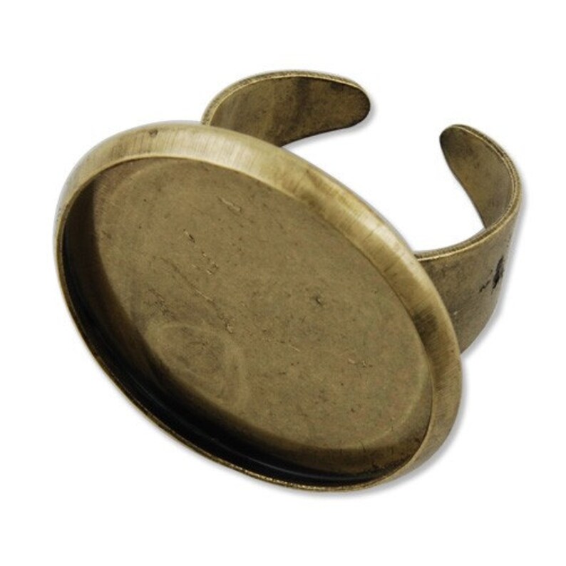 20PCS Round Adjustable Shallow Bottom Ring Base Setting With - Etsy