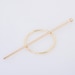 1 3/4 Alloy Circle Hair Slide Geometric Hair Clip Round - Etsy