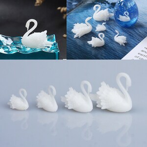 3D Mini Swan Model DIY Resin Swan Model for Silicone Mold Craft Making ...