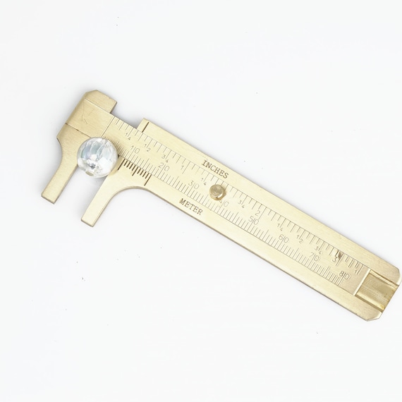 80mm Mini Brass Caliper With Dual Scales Outdoor EDC Tool | Etsy
