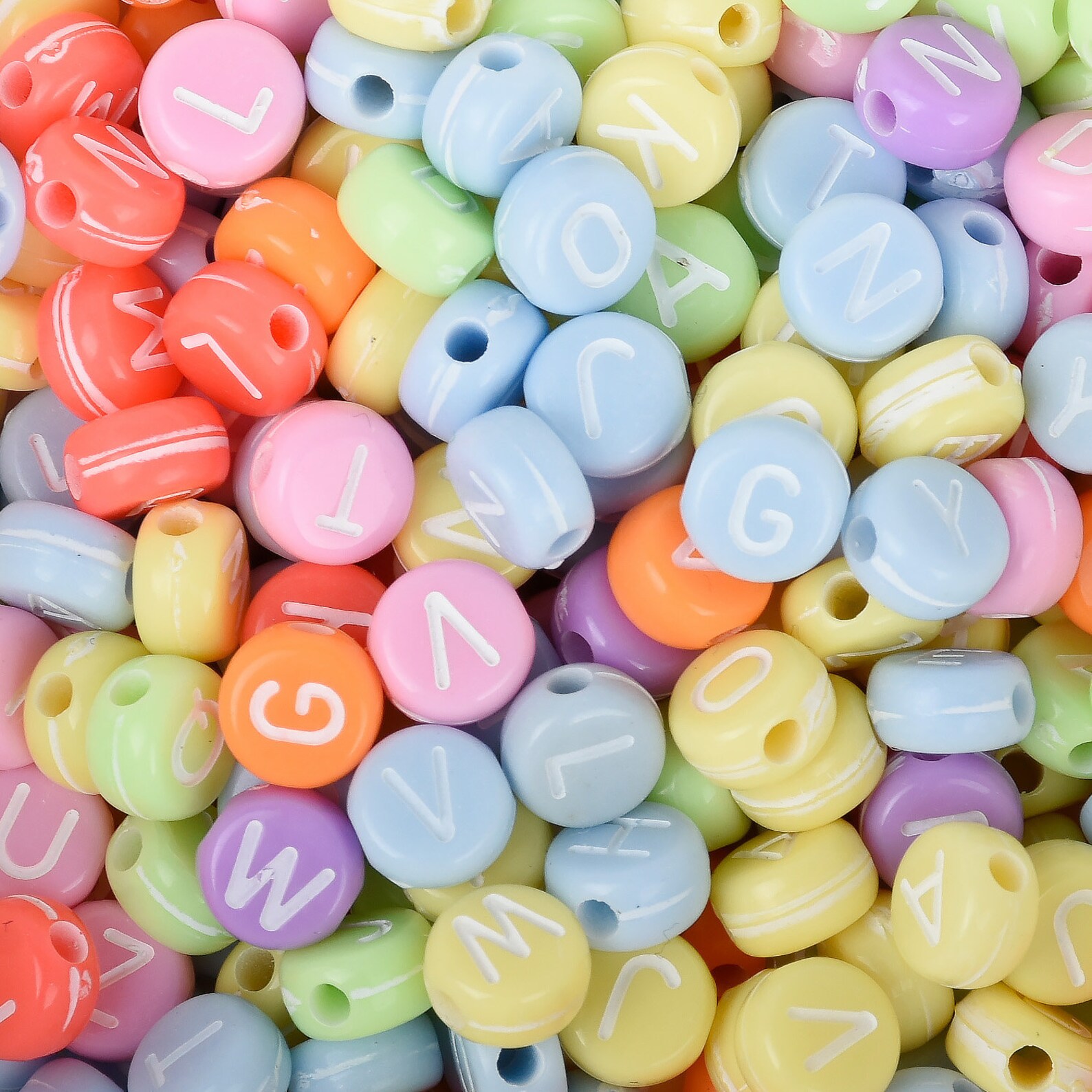 73.8mm Colorful Alphabet Beads Acrylic Alphabet Beads 2mm | Etsy