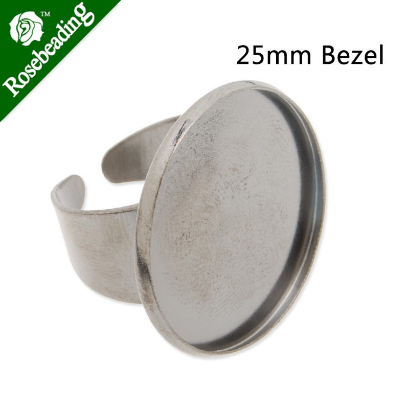 20PCS Round Adjustable Shallow Bottom Ring Base Setting With - Etsy