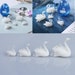 3D Mini Swan Model DIY Resin Swan Model for Silicone Mold Craft Making ...