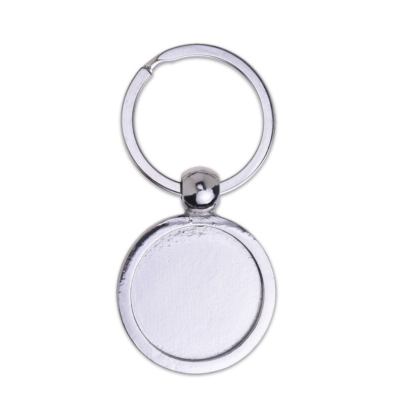 5pcs Key Chain Blanks Round Bezels Settings 25mm 1 | Etsy