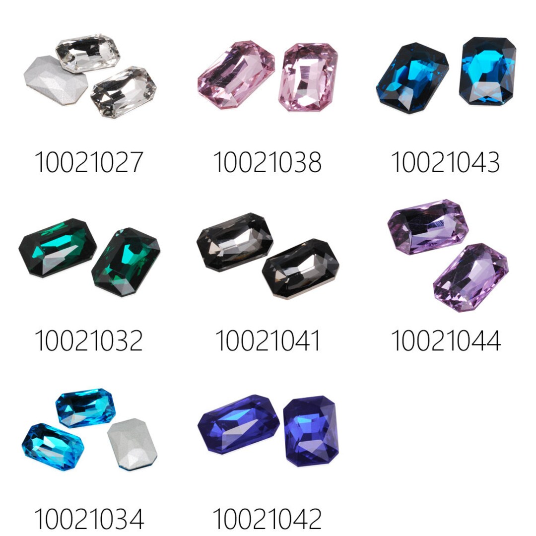 10PCS 18.527mm Rectangular Cabochon Cushion Cut Fancy Crystal Stone ...