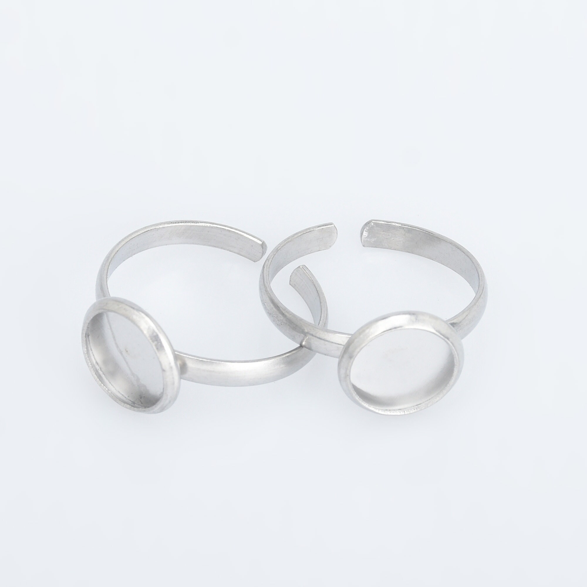 Stainless Steel Adjustable Ring Base Blanks open back ring | Etsy