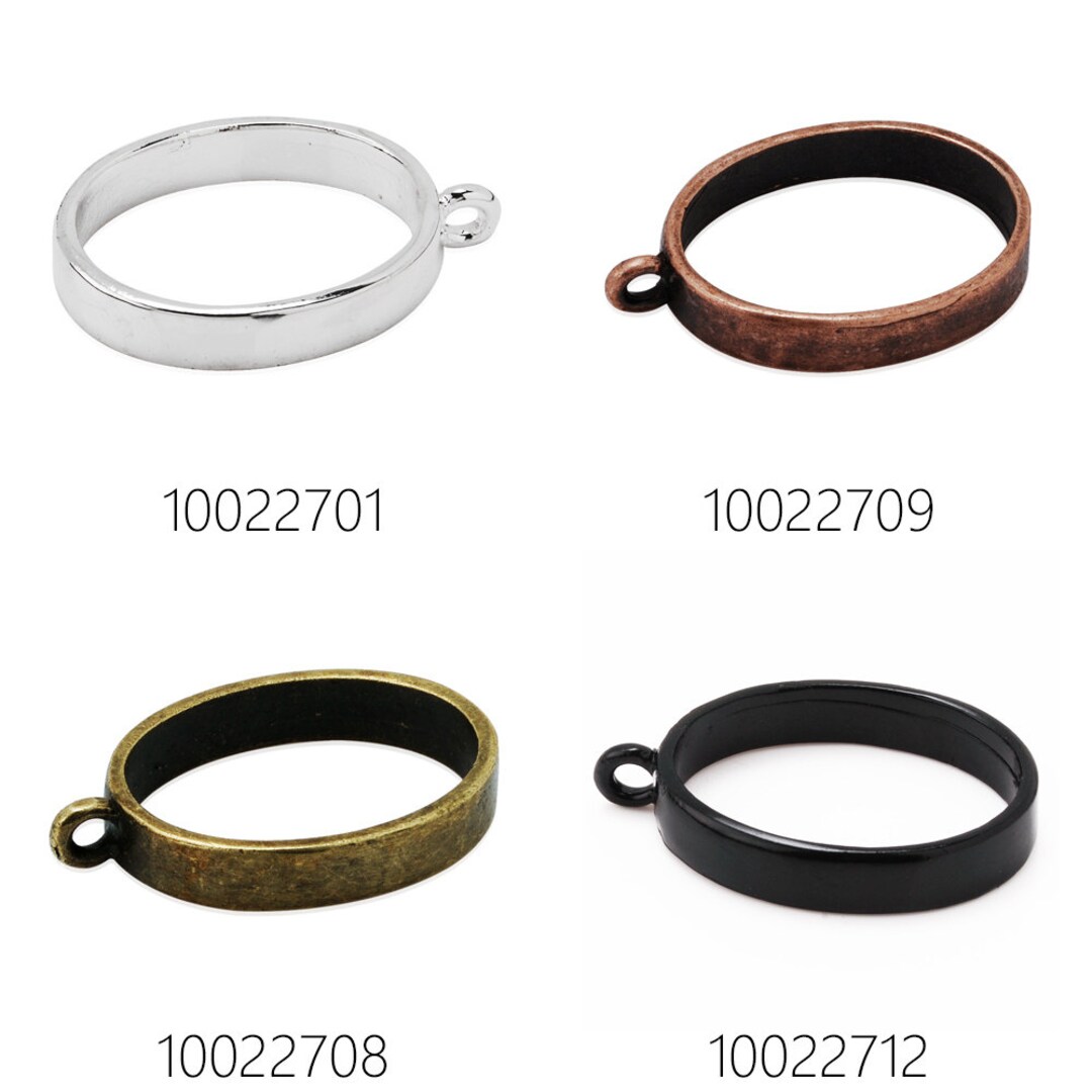 10PCS 18*25mm Oval Open Back Bezel Pendant, Open Back for Resin ...