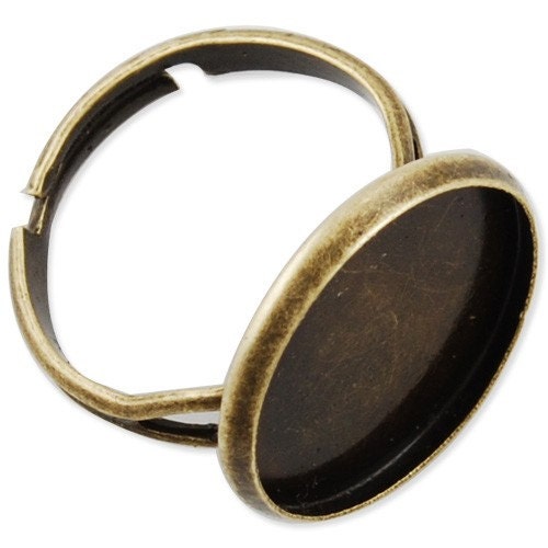 50PCS 16MM Round Adjustable Shallow Bottom Ring Base - Etsy