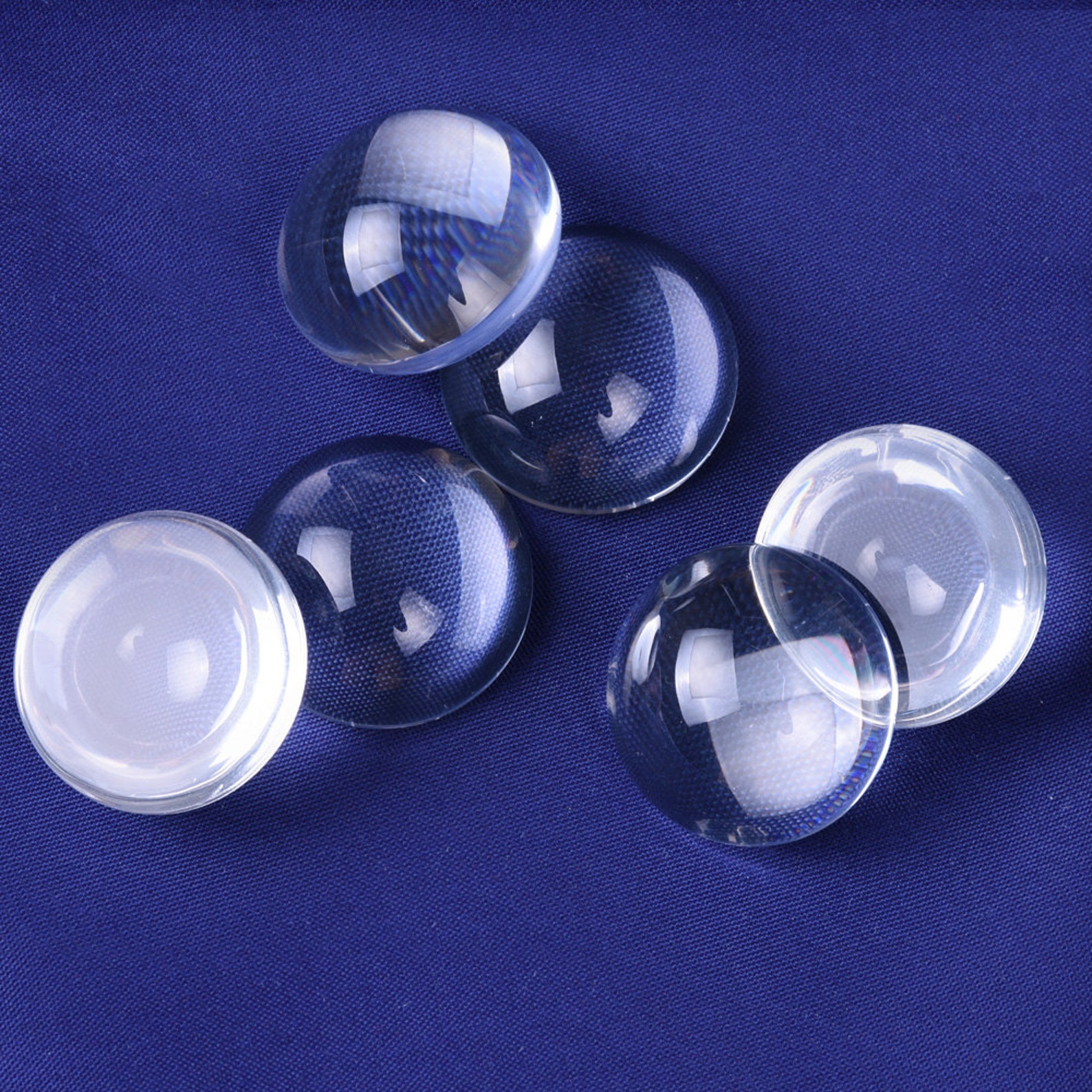 Round Clear Hemispherical Glass Dome Cabochon Glass Tile Semispherical ...