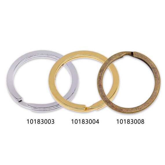 24mm Iron Keychain Rings Split Ring Key Ring Flat Sided - Etsy