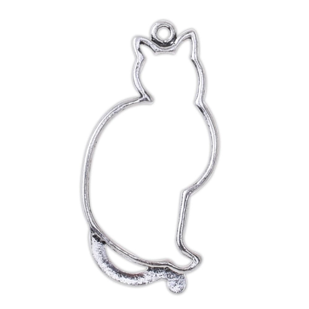 20 Cat Open Bezel, Cat Open Back Bezel Setting for Resin, Resin Casting ...