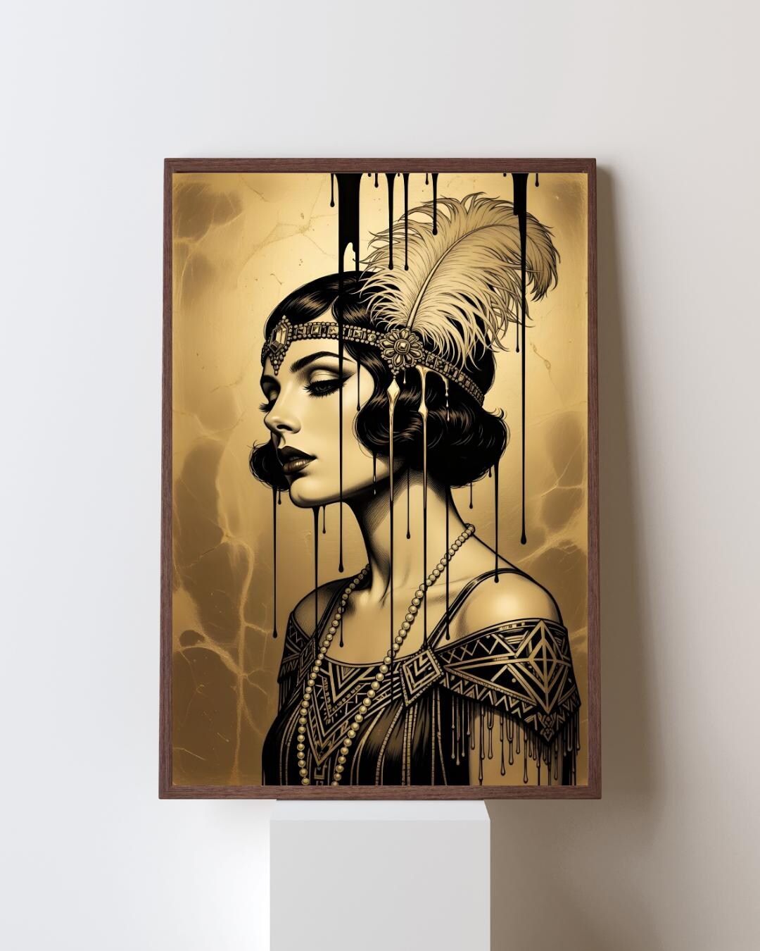 Art Deco Melting Flapper Portrait – Glamorous 1920s Wall Art - Etsy